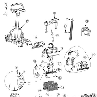 Pièces détachées pour robots Dolphin Maytronics, tarifs et infos