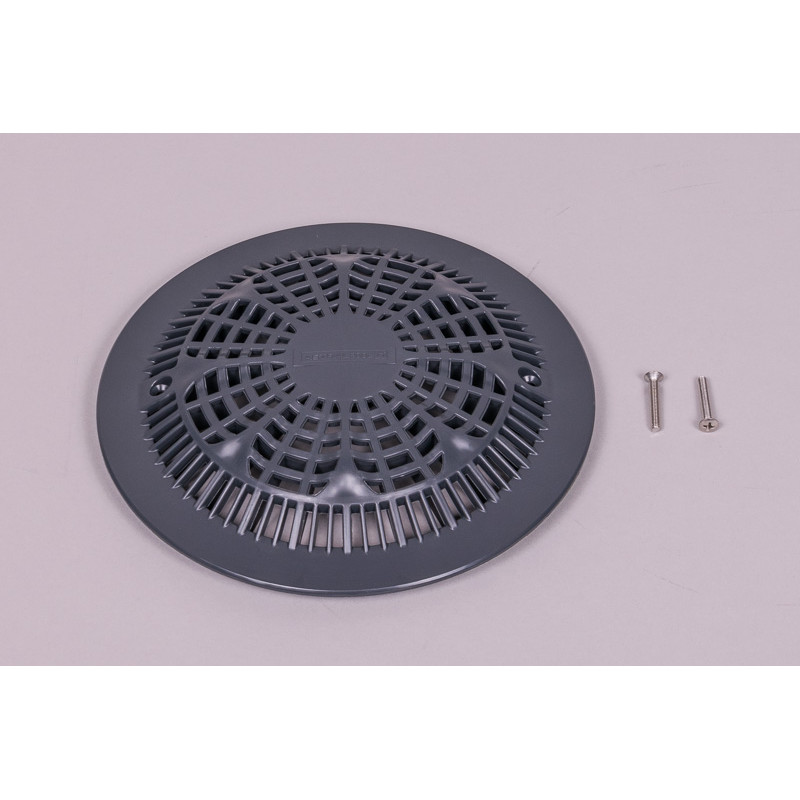 Grille anti-vortex plate bonde de fond NORMA béton + vis - ANTHRACITE ...