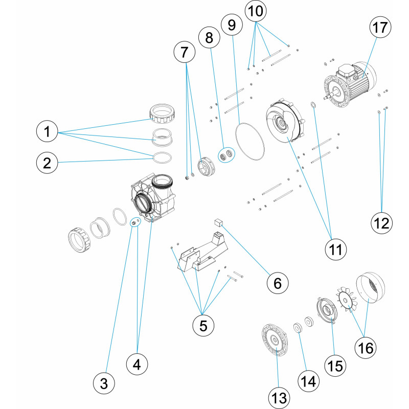 Pièces détachées pompes ATLAS