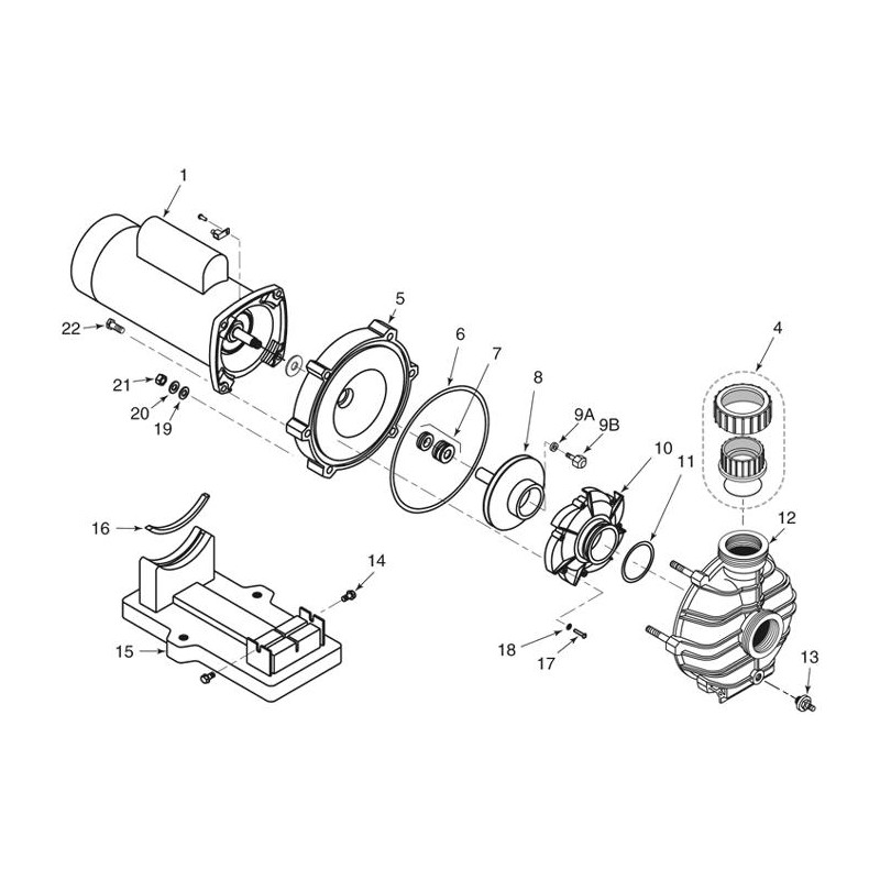Pièces détachées pompe de filtration TPE DYNA-JET